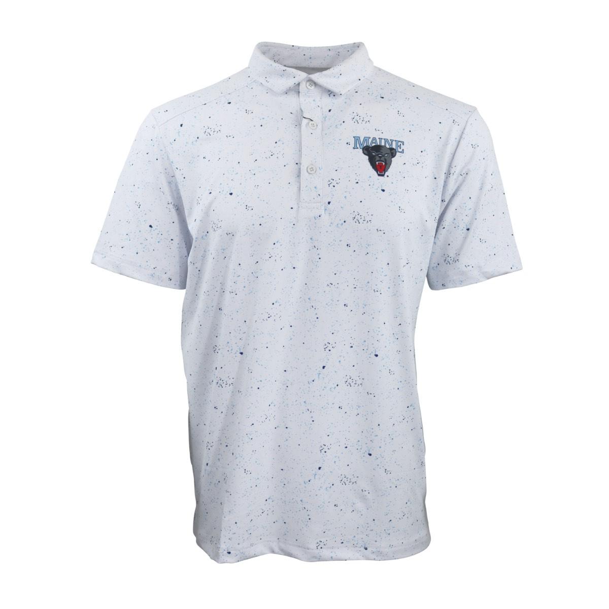 Novus Maine Black Bear Splatter Polo